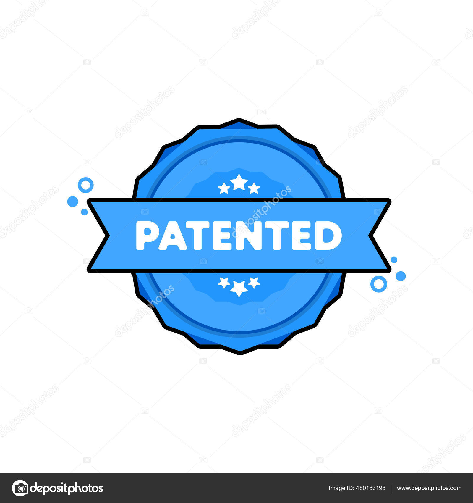 Patented Stamp Vector Patented Badge Icon Certified Badge Logo Stamp ...