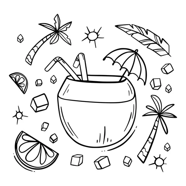 100,000 Beach drink drawing Vector Images | Depositphotos