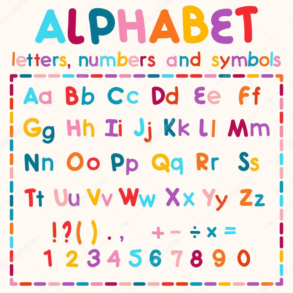 Color alphabet Stock Vector by ©KateKu 83833136