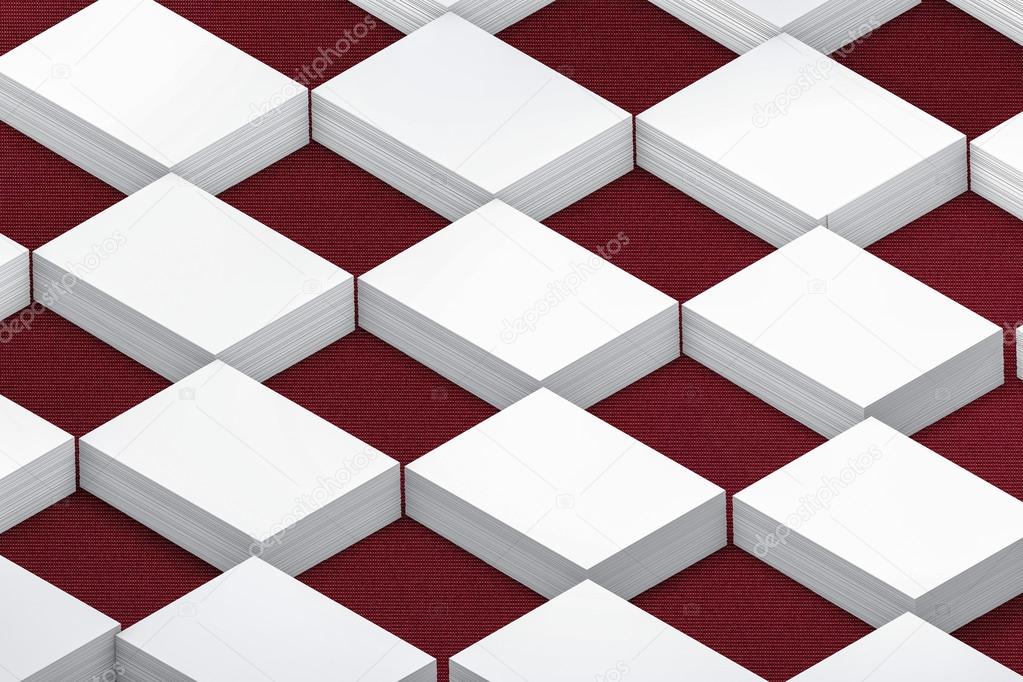 Many cards stack of paper template to presentation — Stock Photo ...