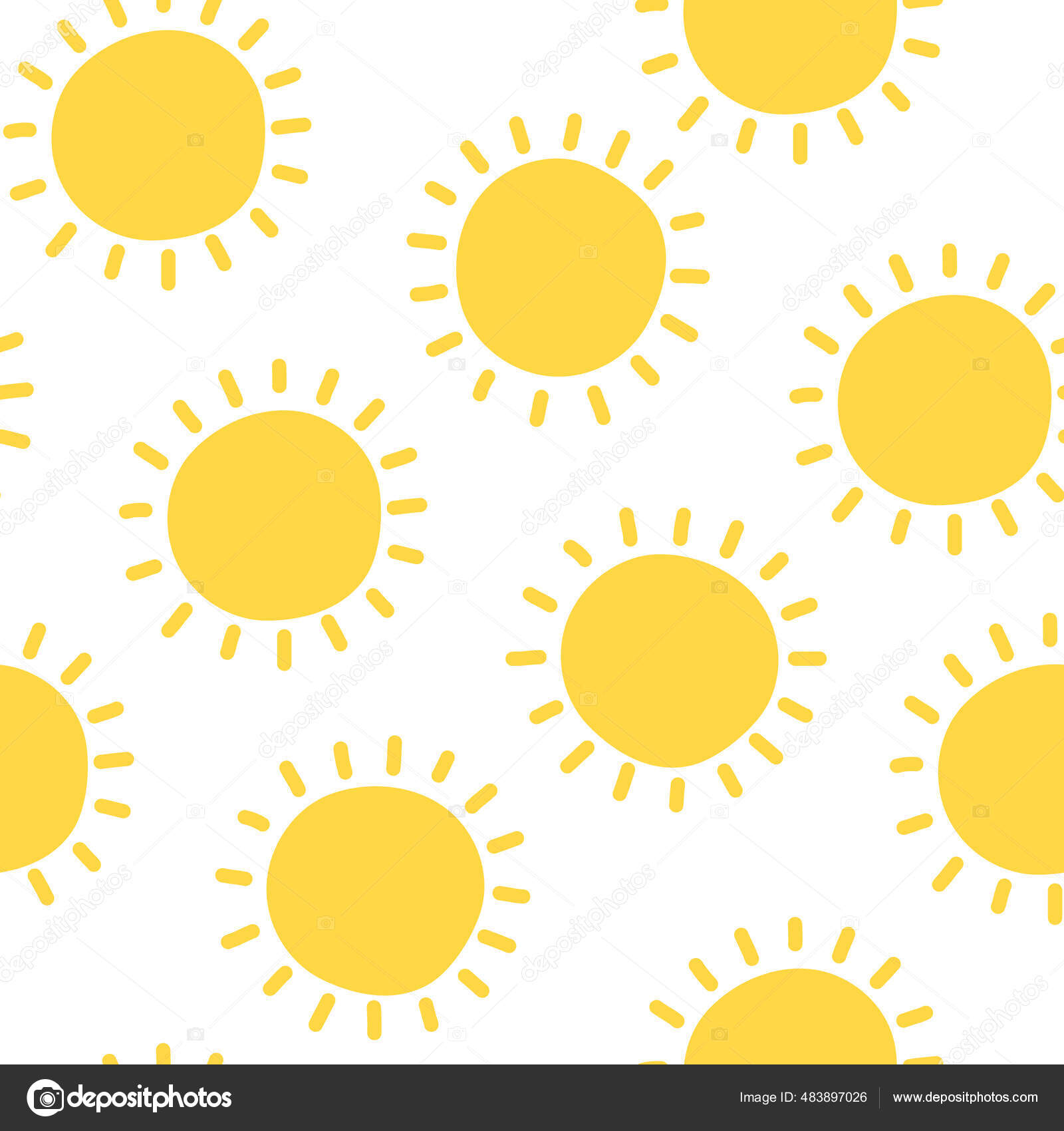 Simple Sun Pattern Printable