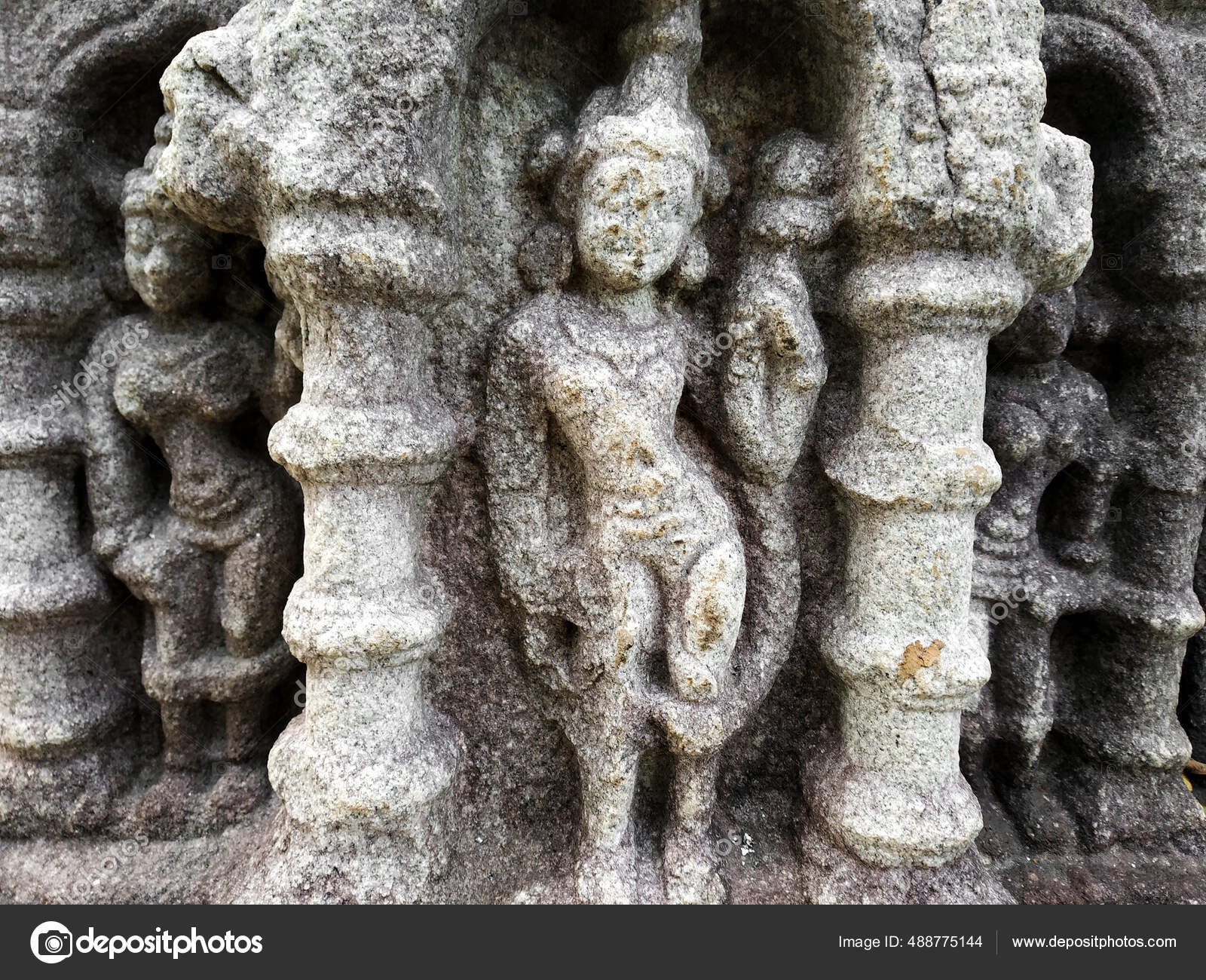 Beautiful Interior Temple Bamuni Hill Tezpur India Vintage Temples ...