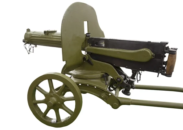 Isolated vintage self-powered machine gun Stock Photo by ©fotosergio ...