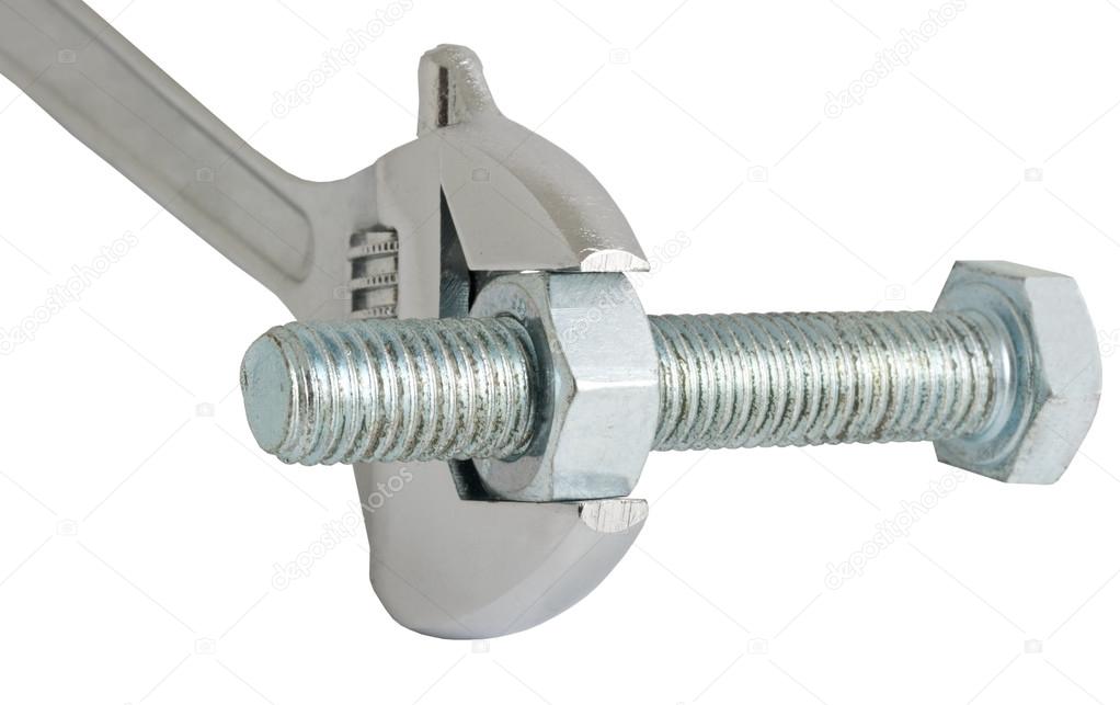 The key, bolt and nut — Stock Photo © vega_240 #89607062