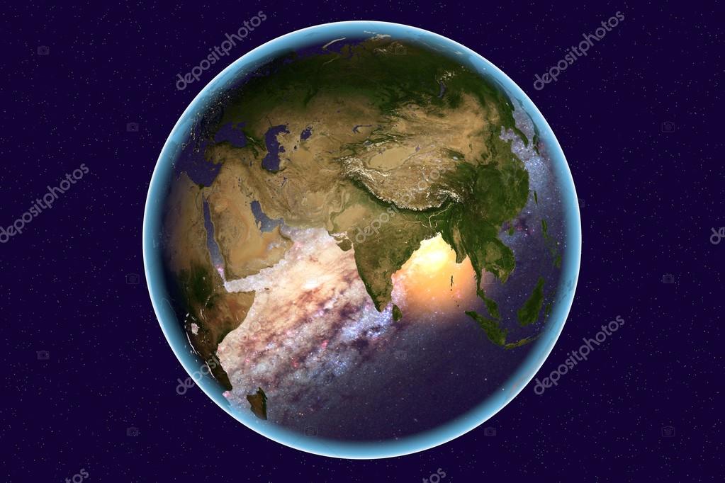 India from space Stock Photo by ©katerynakon 78118308