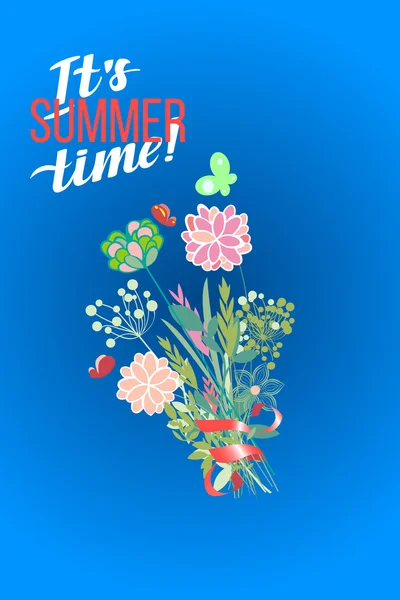 The flowers background is. Vector illustration summer or spring themes ...