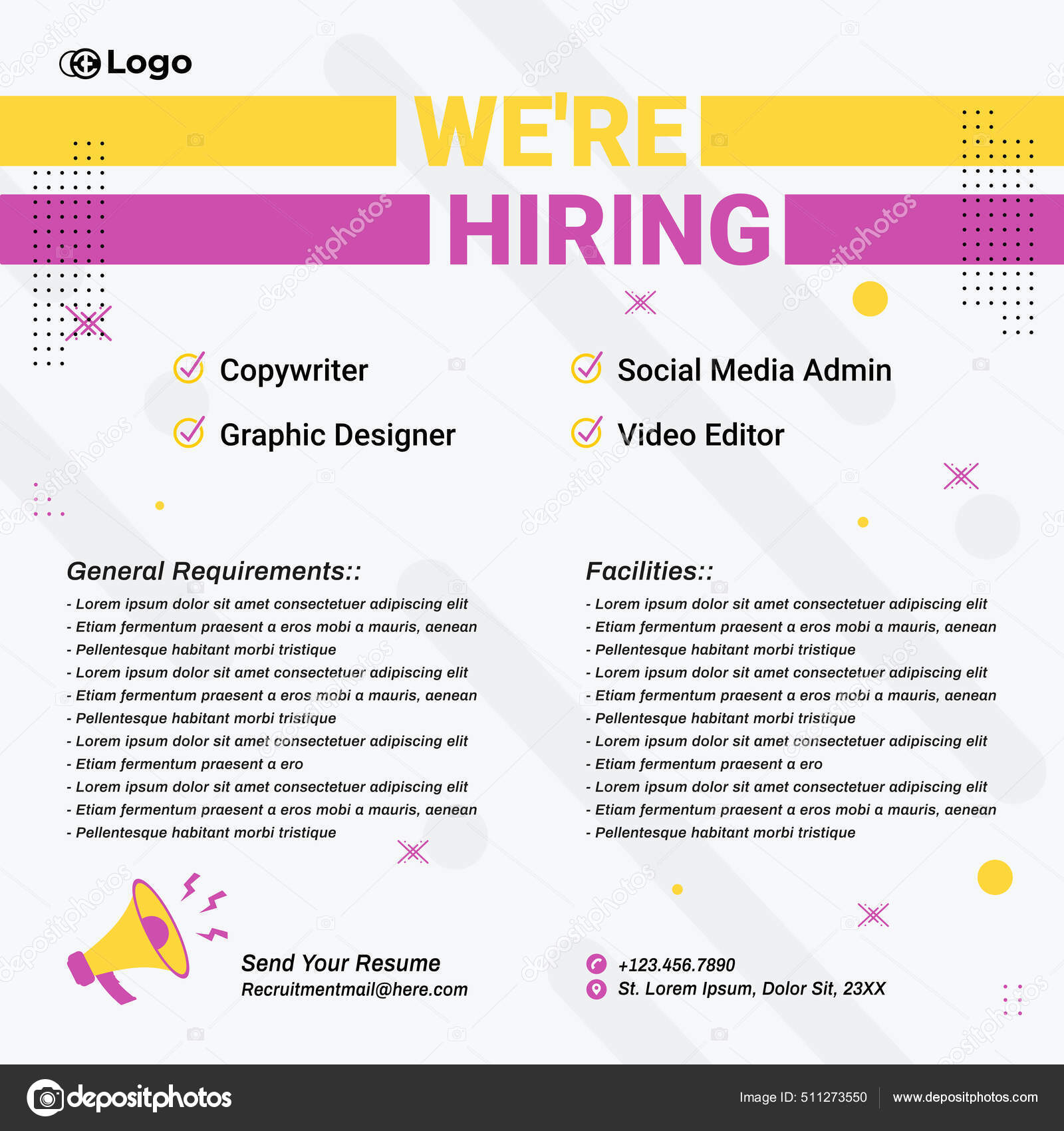 Hiring Poster Template