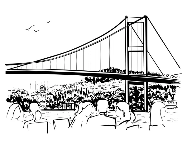 ᐈ Istanbul bridge stock vectors, Royalty Free istanbul bridge ...