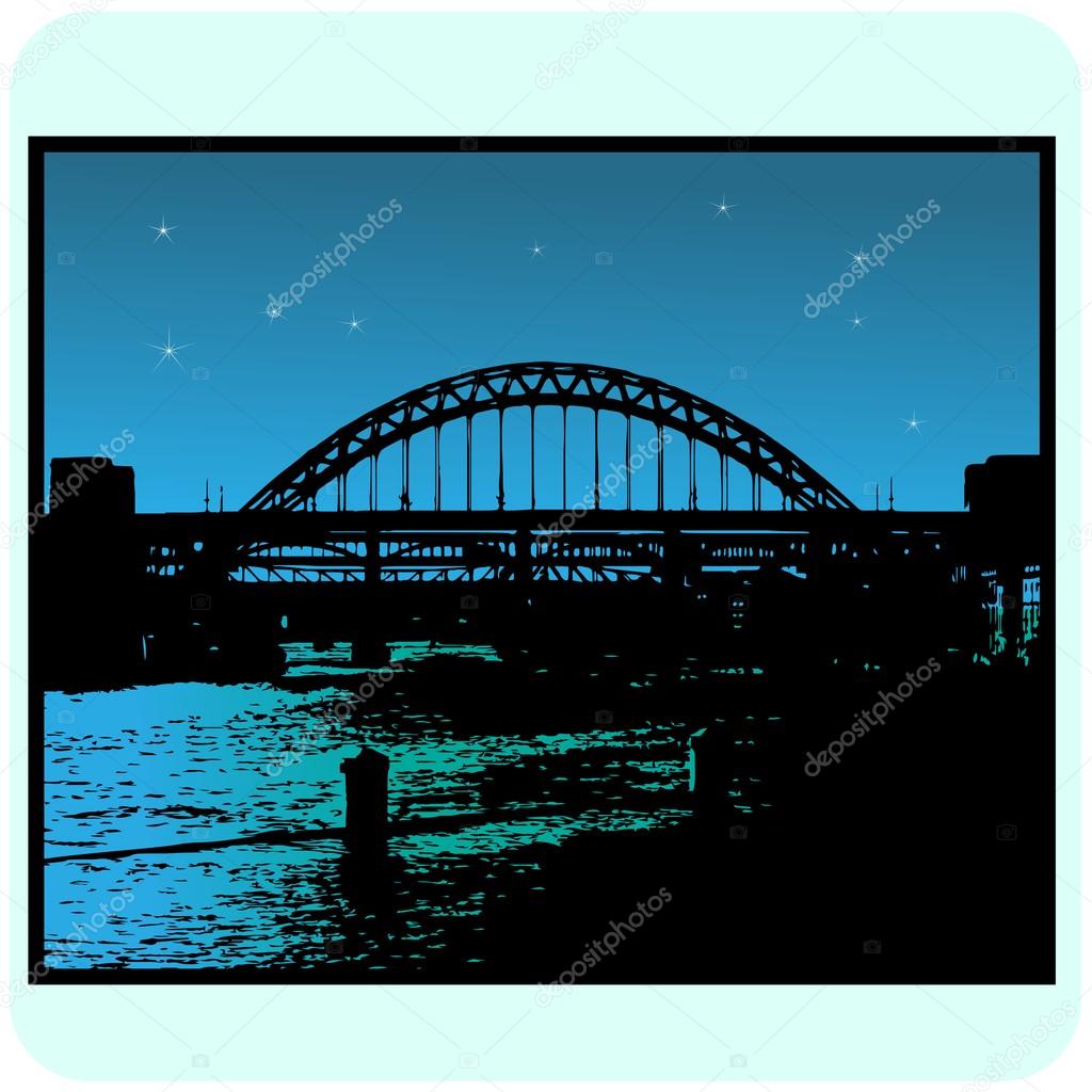 Illustration of Tyne Bridge ⬇ Vector Image by © andhikasintink | Vector ...