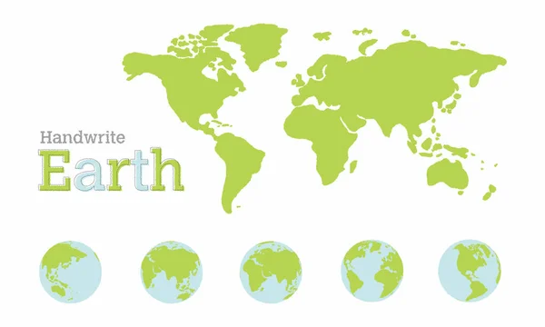 Carte Monde Manuscrite Rugueuse Vecteur par ©studio_uguisu 681959818