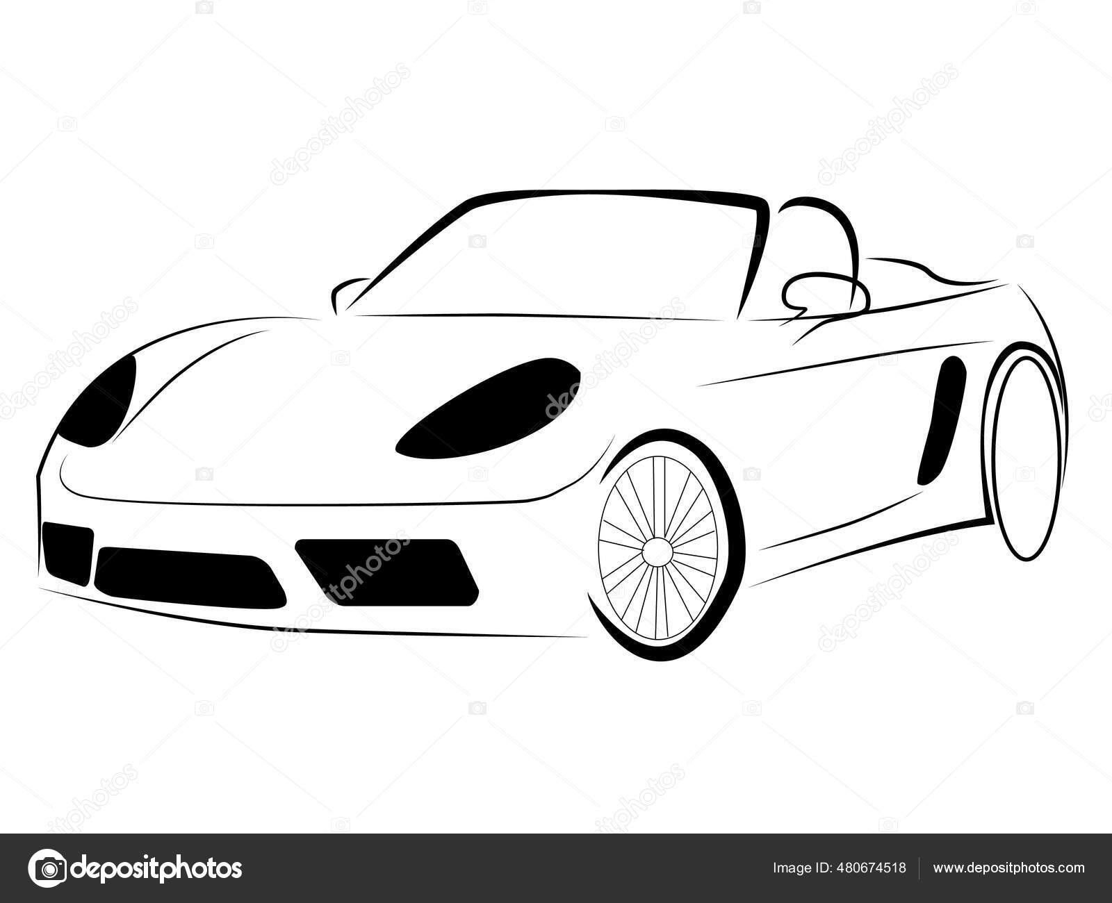 Car Contour Vector — Stock Photo © wikky #480674518