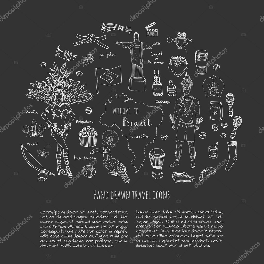 Brazil icons set — Stock Vector © Natasha_Pankina #119621622