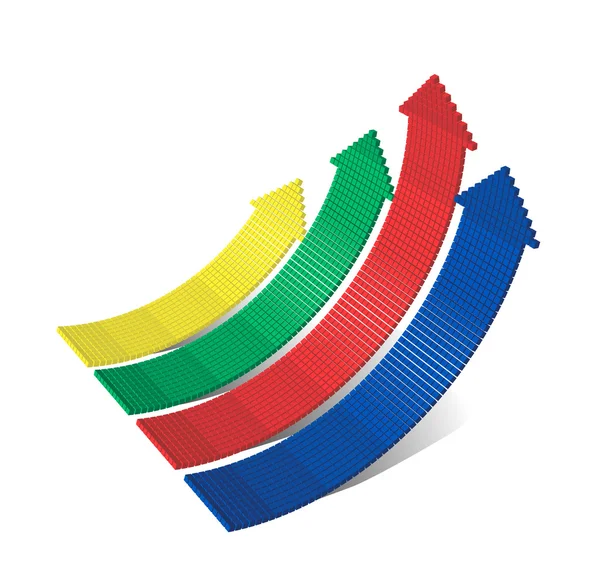 Bended color arrows Stock Vector Image by ©Natasha_Pankina #96659278