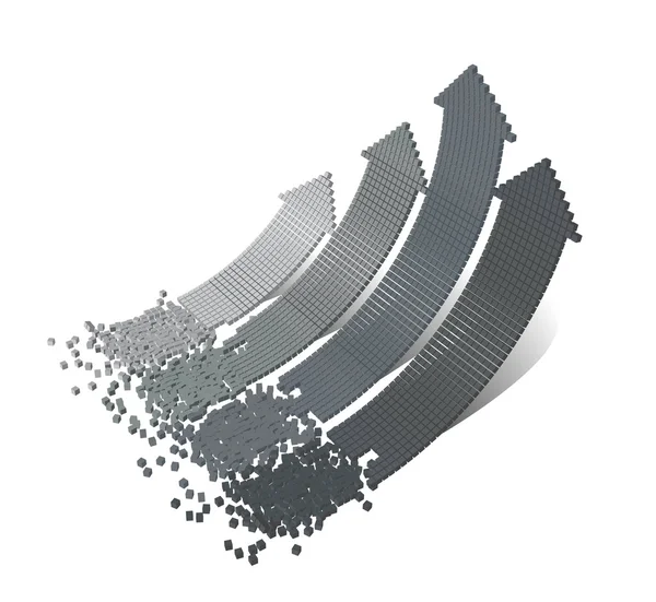 Bended arrow with perspective pointing Stock Vector Image by ©Natasha ...