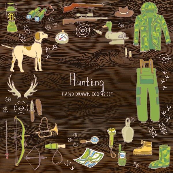 Hand drawn doodle hunting set Stock Vector Image by ©Natasha_Pankina ...