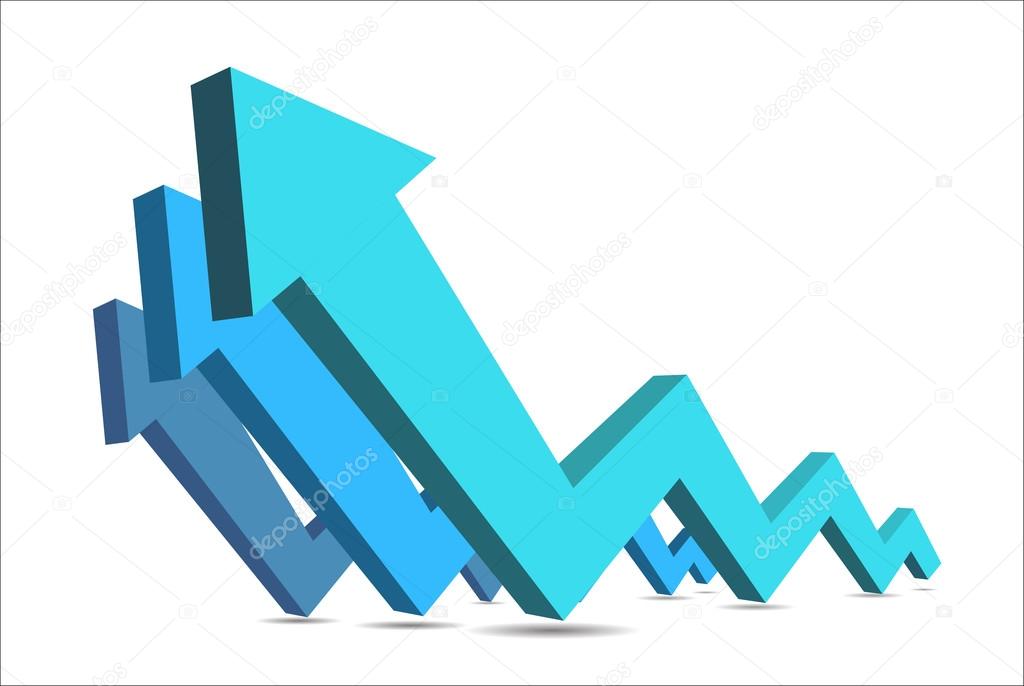 Bended arrow with perspective pointing Stock Vector by ©Natasha_Pankina ...