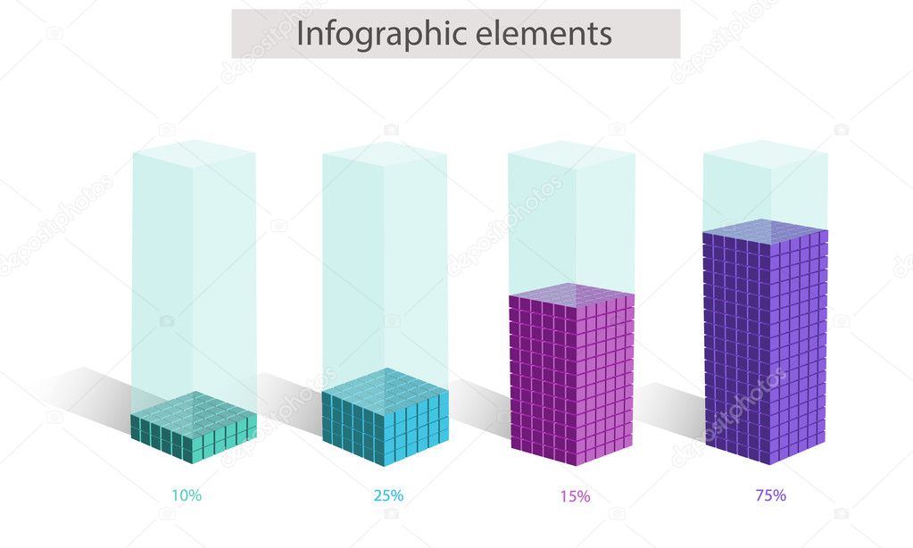 Diagrama cúbico con números Vector de stock #96664470 de ©Natasha_Pankina