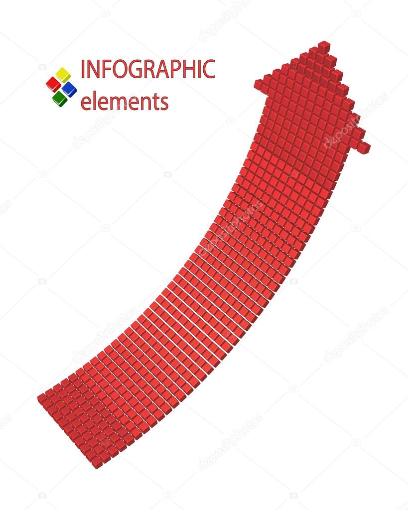 Bended arrow with perspective pointing Stock Vector Image by ©Natasha ...