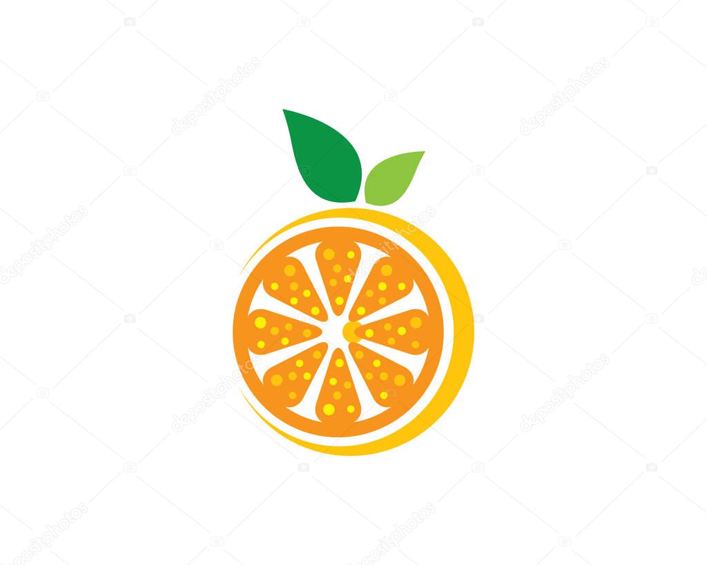 Logo naranja plantilla vector icono ilustración diseño 2024