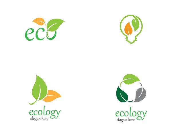 Logos ecologicos imágenes de stock de arte vectorial | Depositphotos