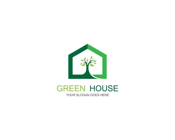 100,000 House green logo Vector Images | Depositphotos