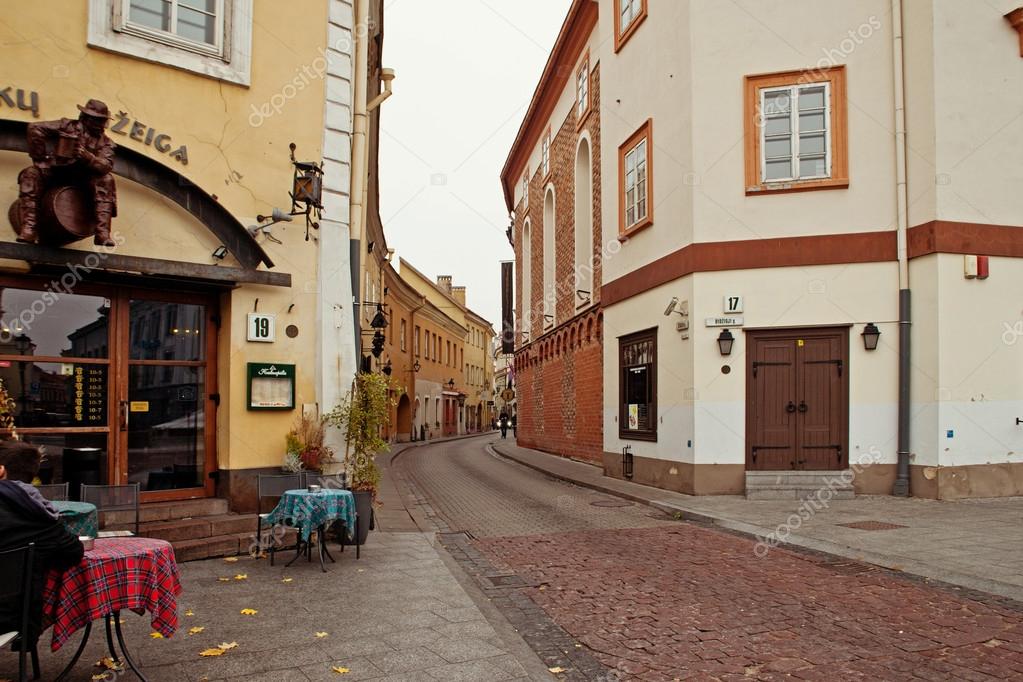Beautiful architecture in old Vilnius city – Stock Editorial Photo ...