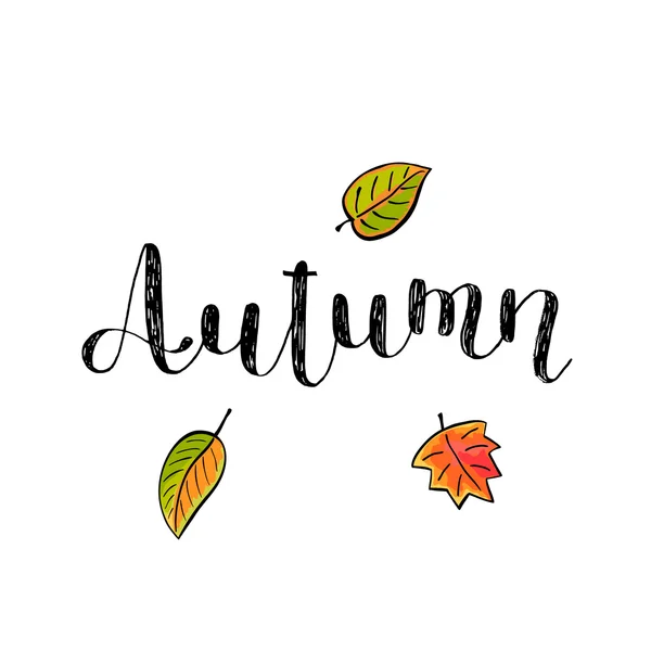 Hello, autumn. Handwritten brush lettering Stock Vector Image by ...