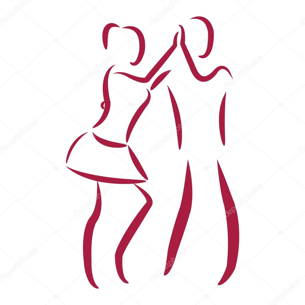 Couple dancing salsa. Stock Vector by ©Siberica 83426838