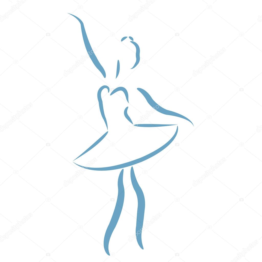 Sketched ballerina. Stock Vector by ©Siberica #83429728