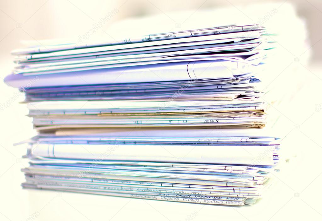 File Stack, file folder with white background — Stock Photo © lenecnikolai #88455038