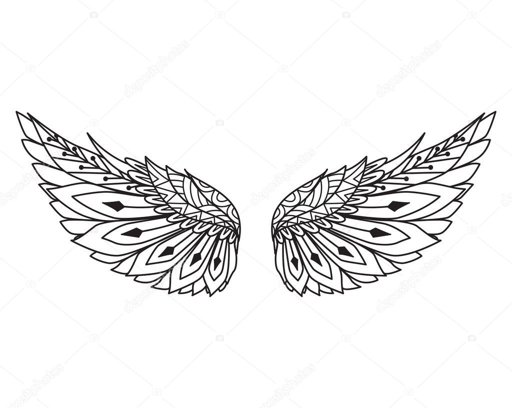 Disegni Da Colorare Ali D'angelo Disegni Da Colorare [Il Suono