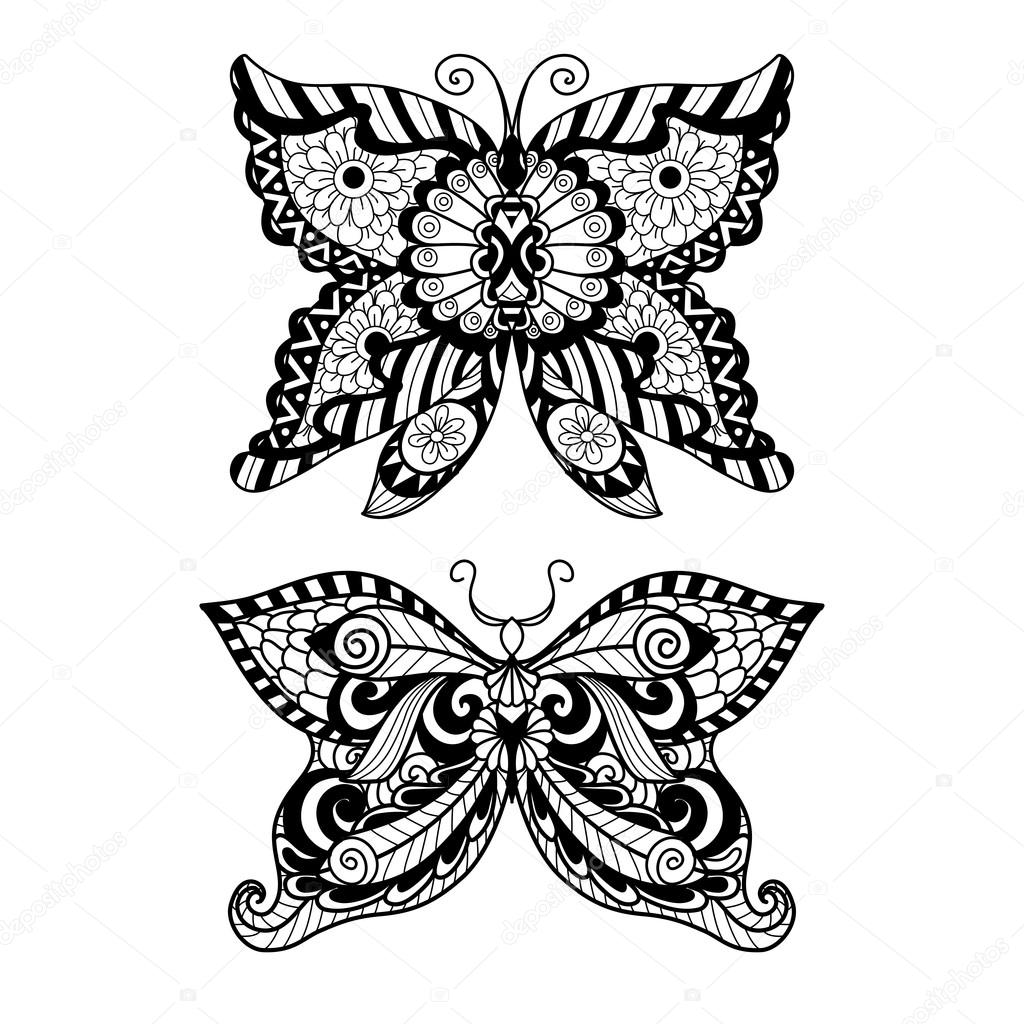 Tattoo Design Butterfly On Hand
