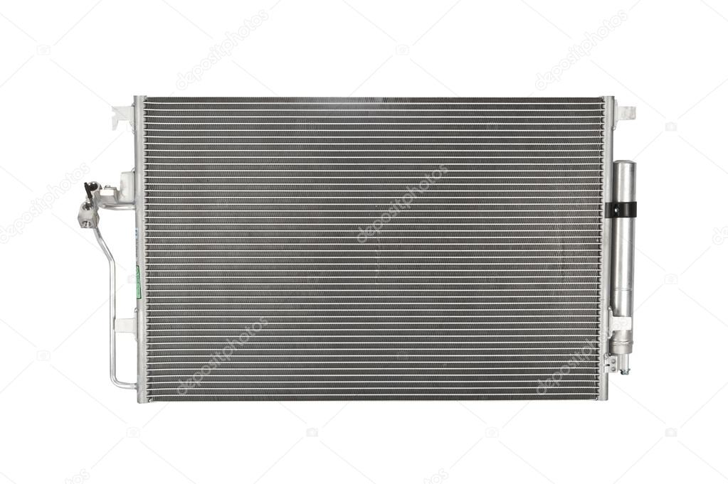 New car radiator on a white background — Stock Photo © Sharomka #85534340
