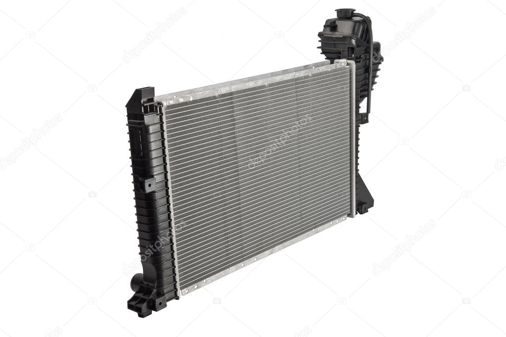Car radiator on a white background Stock Photo by ©Sharomka 87027924