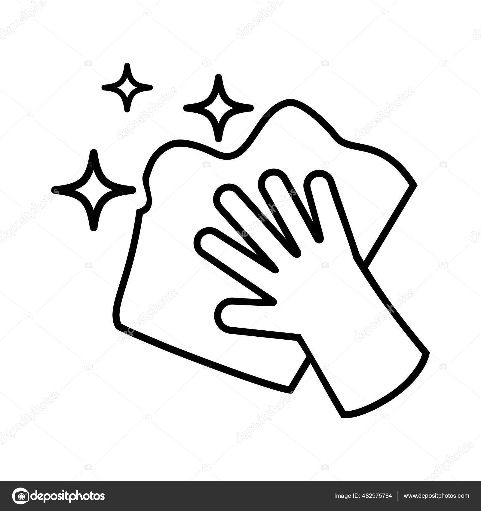 Dirty Rag Clipart Black And White