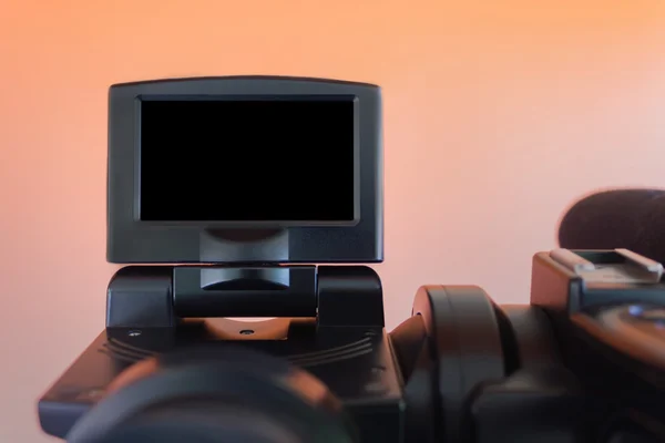 Monitor and screen of tape cassette video camcorder - Stock Image ...