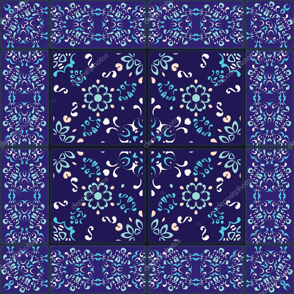Moroccan Purple Border