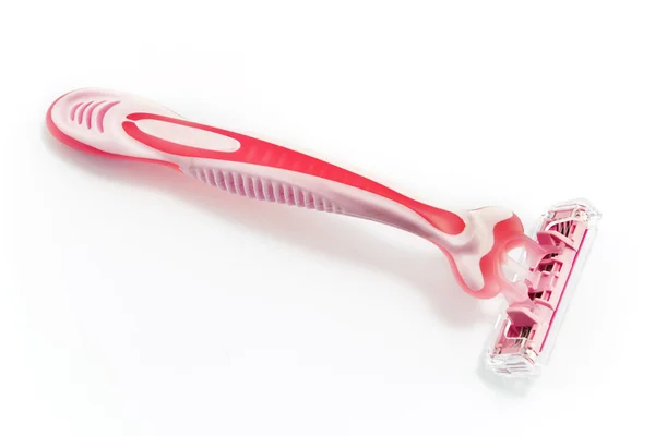 Pink Lady Shaver White Background Flat Lay Top View — Stock Photo ...