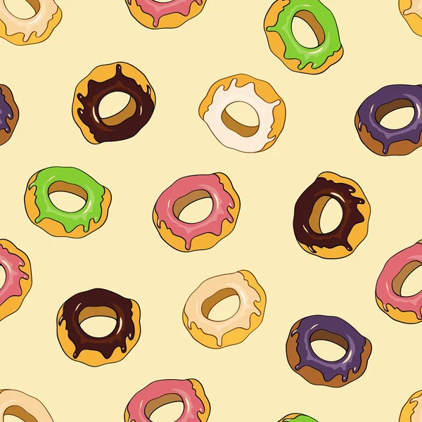 Donut seamless texture. — Stock Vector © R_lion_O #13925767