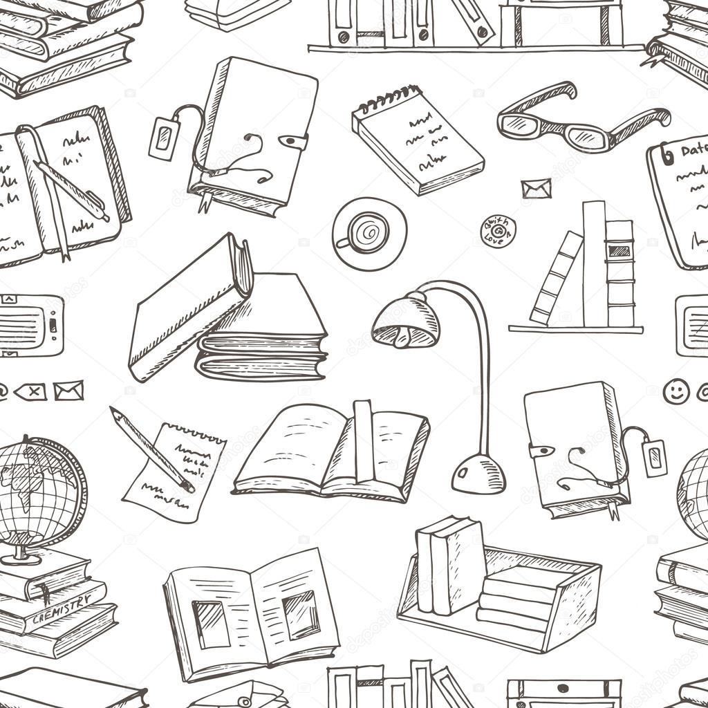 Hand drawn doodle Books Stock Vector Image by ©Fafarumba #105735116