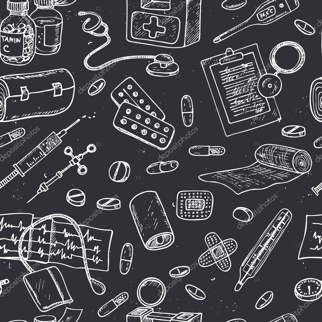 Health care and medicine seamless pattern. Stock Vector by ©Fafarumba ...