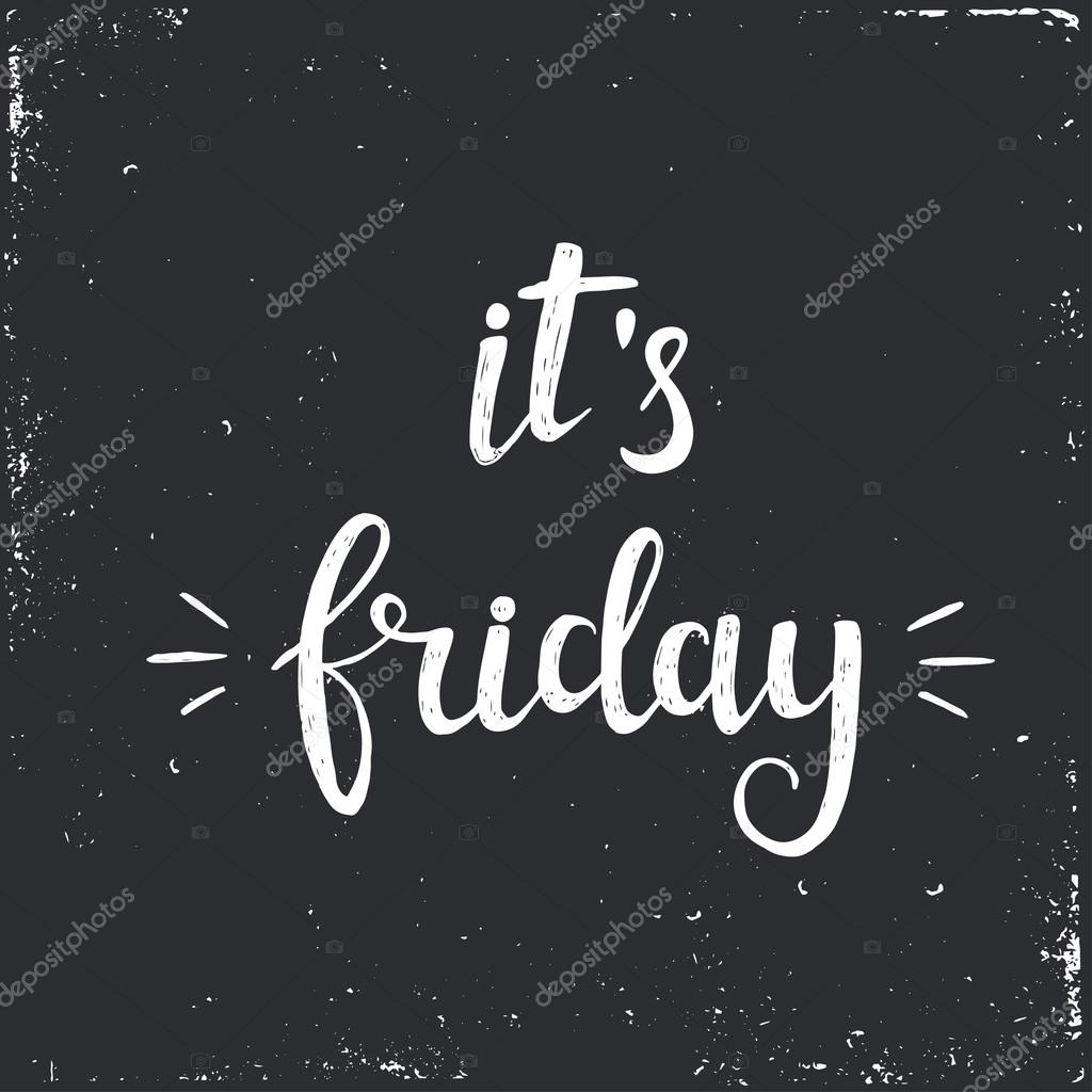 Its Friday. Vector hand drawn illustration Stock Vector by ©Fafarumba ...