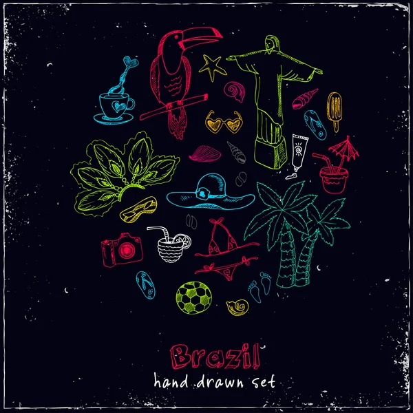 Doodle mapa do brasil Vector Art Stock Images | Depositphotos