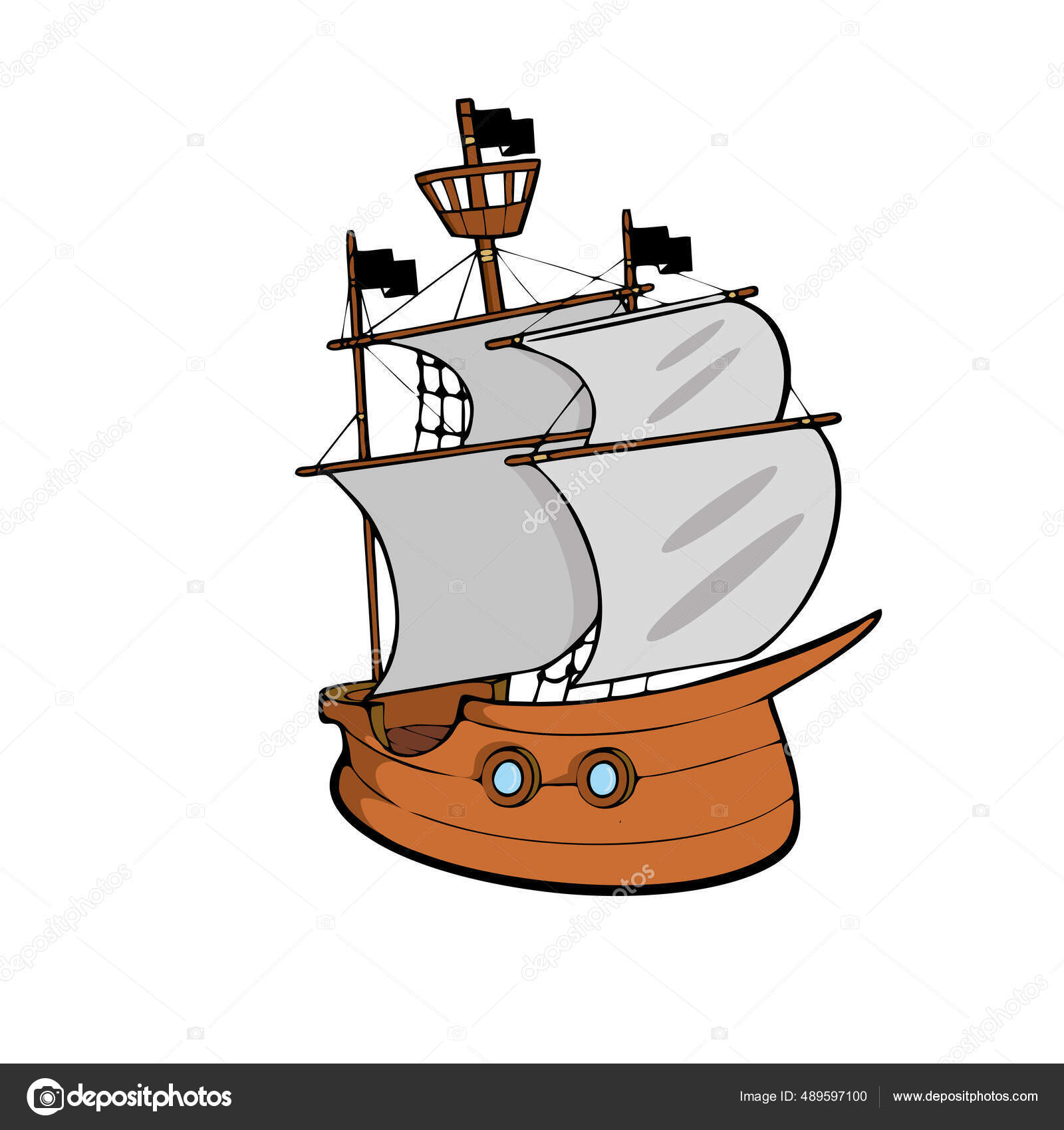 Dibujos De Barcos Piratas