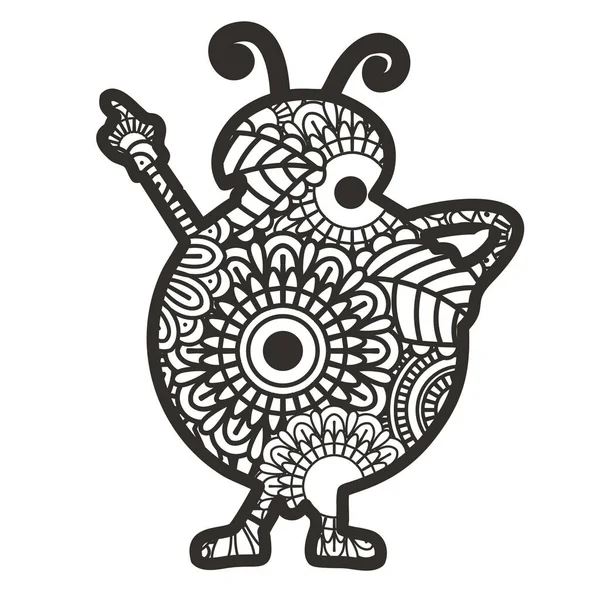 Zentangle insects isolated on white background. Stock Illustration by ...