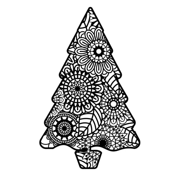 100,000 Christmas tree coloring pages Vector Images | Depositphotos