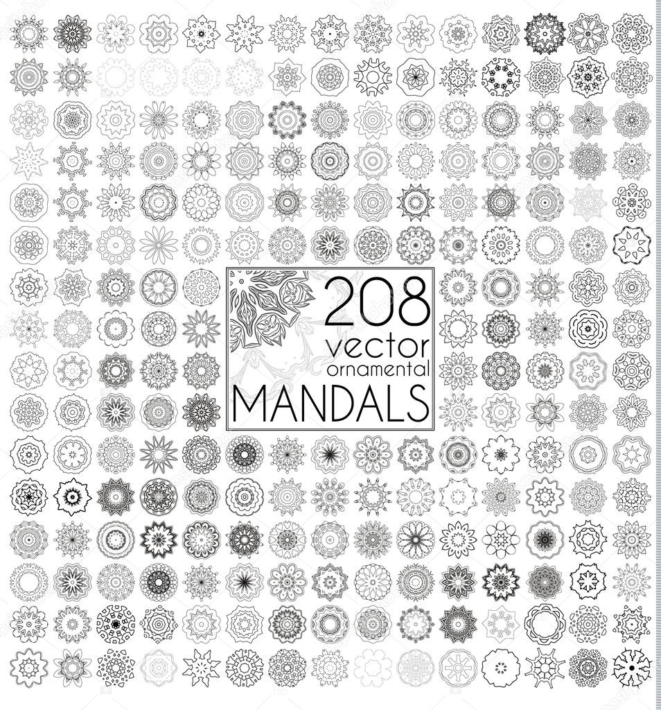 Geometric circular ornament set. Stock Vector Image by ©Fafarumba #91944646