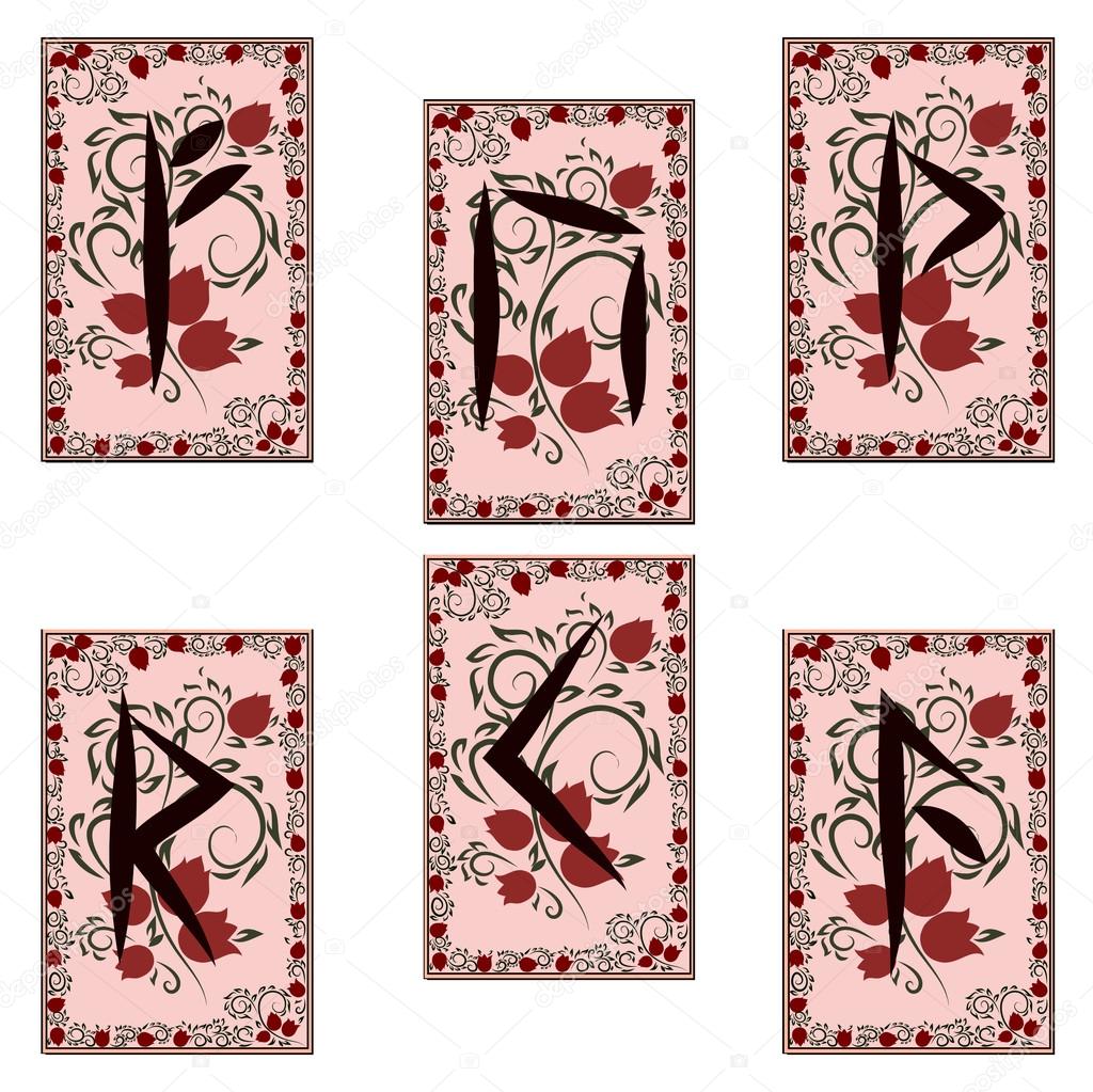 Runic characters. Color part 1 Stock Vector Image by ©D.Mero #79651638
