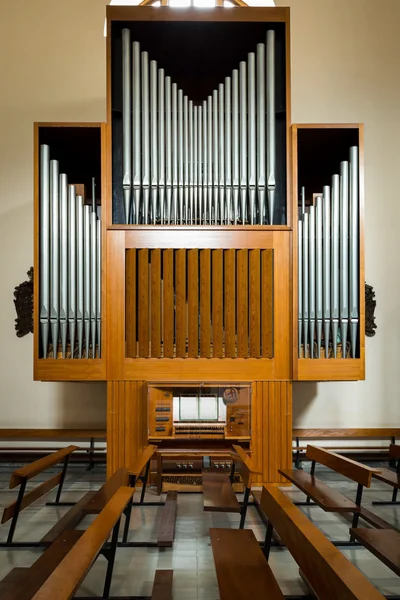 A large organ in the concert hall — Stock Photo © rubchikovaa #44905265