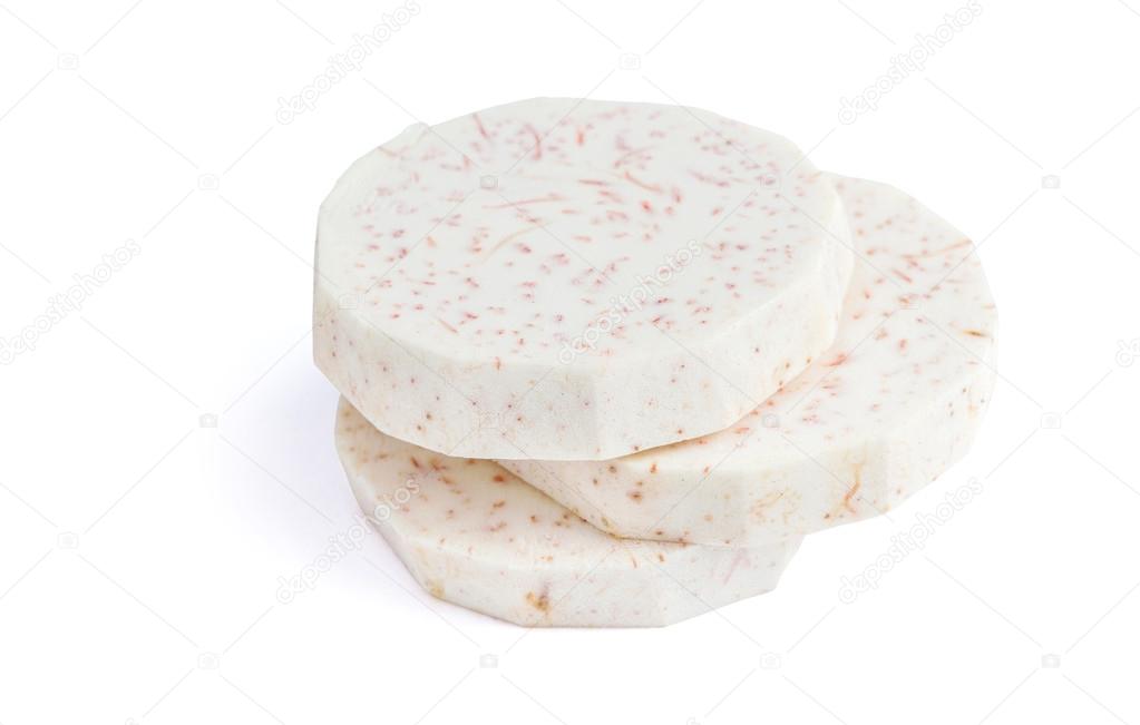 Taro slice isolated on white background Stock Photo by ©dumrongsak 78976758